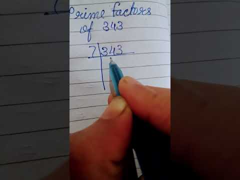 Prime factors of 343