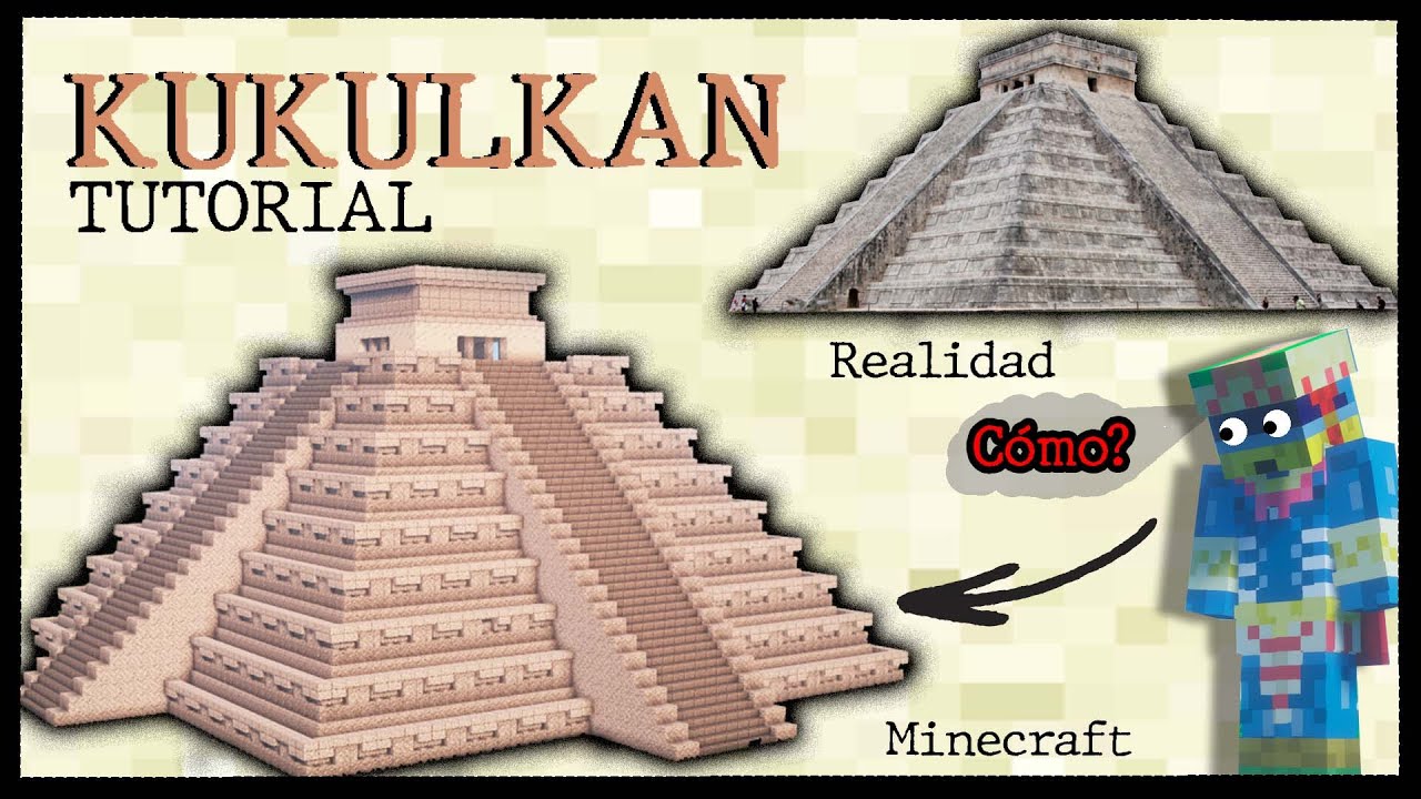 COMO CONSTRUIR la pirámide de KUKULKAN Minecraft 1.19.1 | TUTORIAL