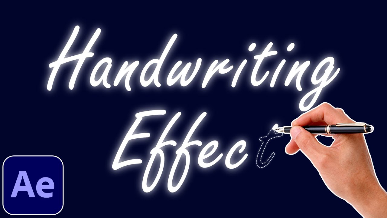 Handwriting Text Effect Animation Tutorial in After Effects | Write On Effect