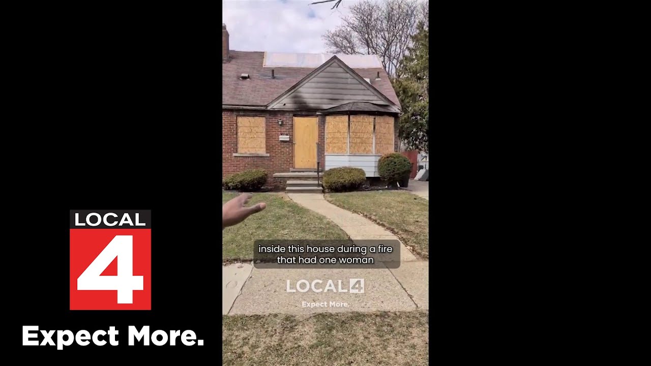 Detroit fire turns dangerous -- then neighbors move in