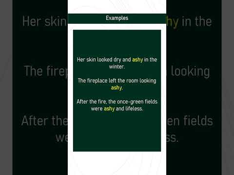 ashy # Expand Your English Vocabulary