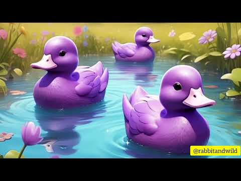Five Colorful Ducks Song for Kids - Sing Together! Fun Quack Nursery Rhyme | Best Poem in English