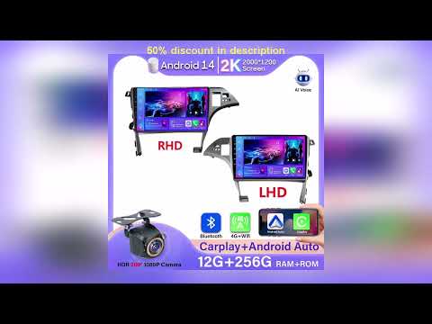 Latest Products You Must Know! Android Auto For Toyota Prius 3 XW30 2009 - 2015 RHD Car Radio Mu
