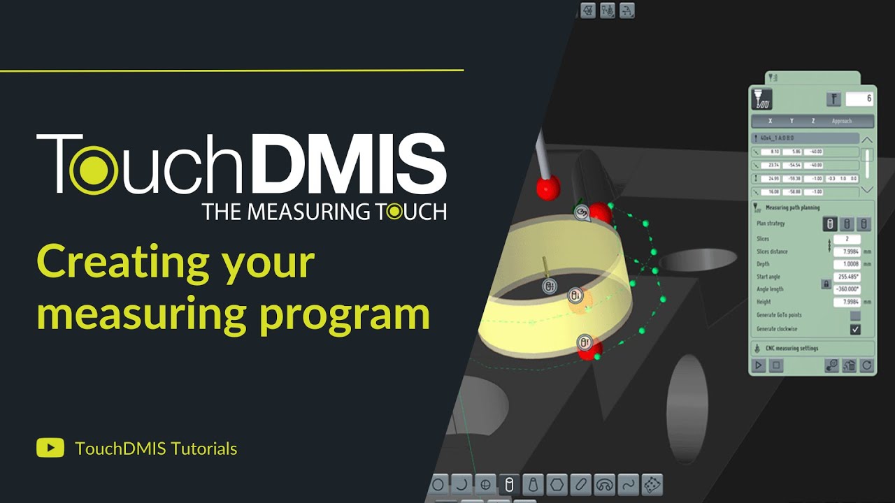 TouchDMIS Tutorials - Creating your first measurement program