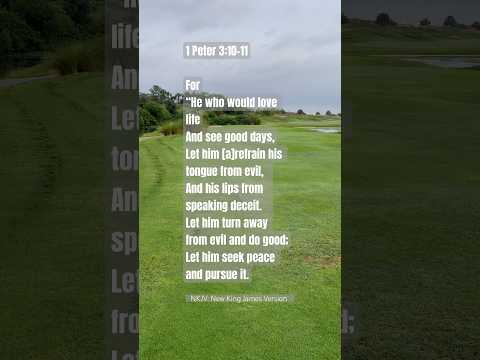 Daily Bible Verse About Life: 1 Peter 3: 10-11