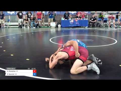 Junior FS 145 Cons 32-2 - Kiernan Shanahan (NY) vs. Denton Spencer (GA)