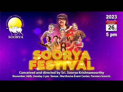 SOORYA FESTIVAL at Mar Thoma Event Center, Dallas, TX | Indian Event