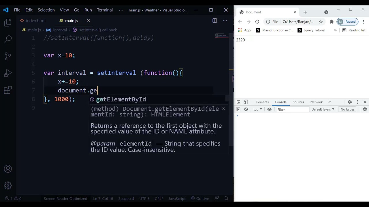 How Does setInterval / ClearInterval Work in JavaScript?