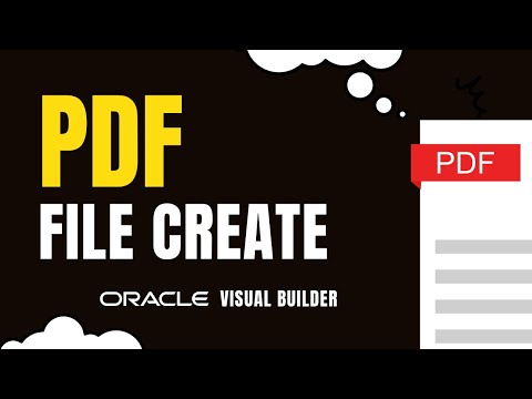 How to create a PDF file in Oracle Visual Builder (VBCS) | jsPDF | import external libraries in ...