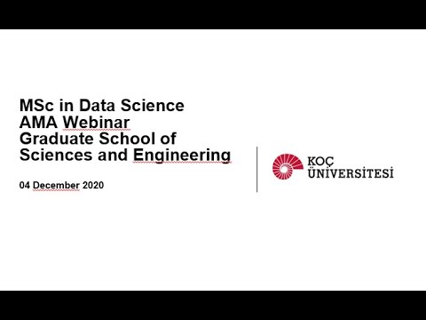 MSc Data Science "Ask me Anything" AMA Webinar