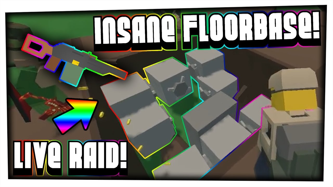HOLY LOOT! INSANE FLOORBASE RAID VANILLA - Unturned Vanilla Base Raid