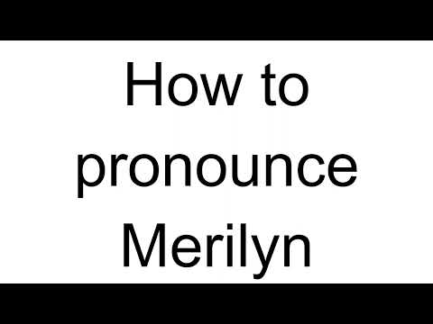 How to Pronounce Merilyn (English)