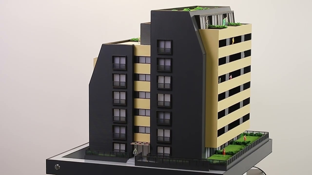Maqueta Edificio Residencial - Residencia Habio