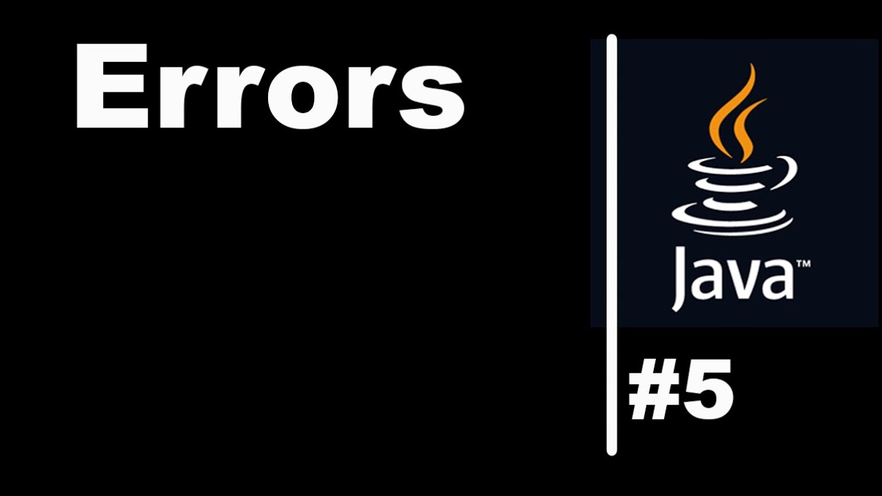 Errors in Java |  Part 5 | Exception Handling