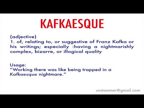 How to Pronounce Kafkaesque