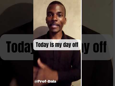 Como se diz "hoje é meu dia de folga" em Inglês? #inglesonline #professoraingles #ingles