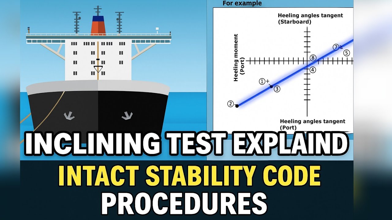 Inclining Test Explained | Intact Stability Code Procedures | Chief Mate