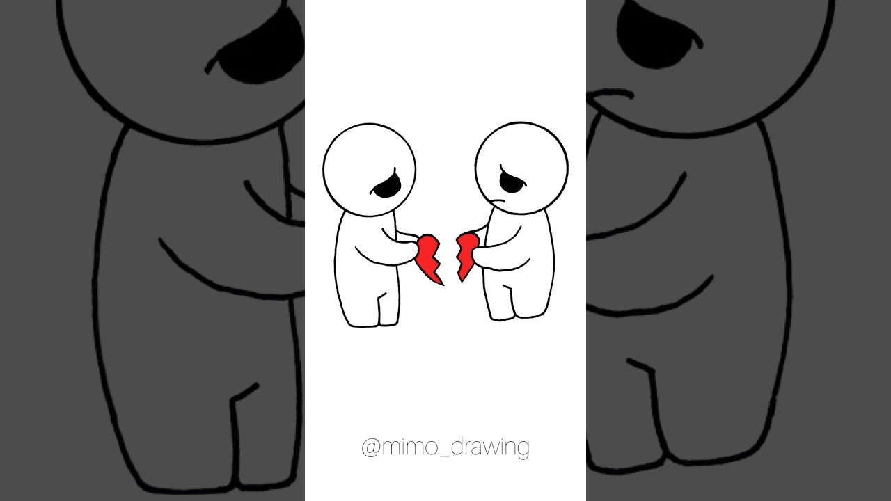 💔 #drawing #art #dibujos #sad #shorts