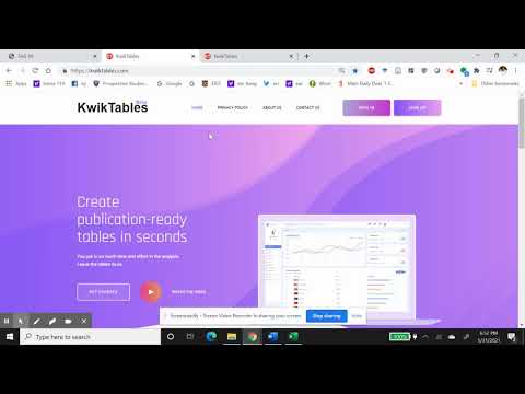 Making Table 1 using SAS HTML output in KwikTables