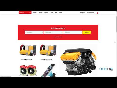 Ajzaa - Auto Parts and Car Accessories Store WordPress Theme Dun