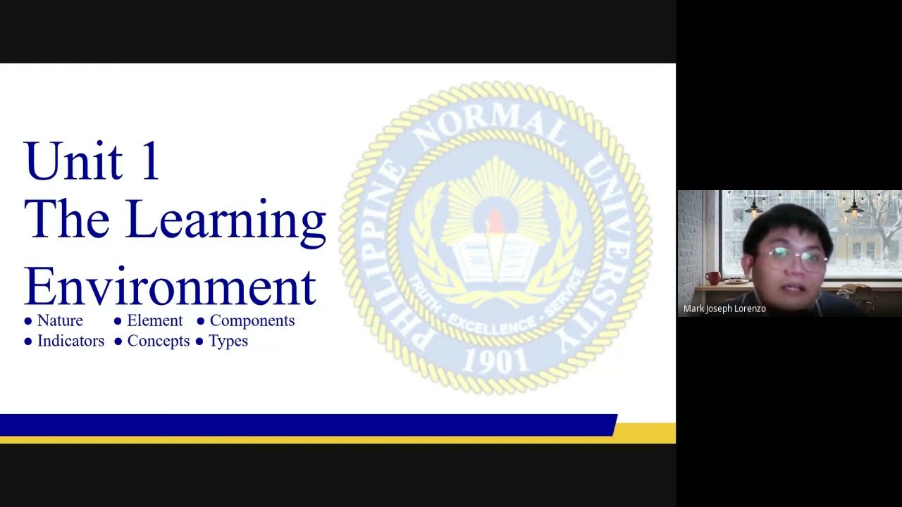 U1. Elements of the Learning Environment