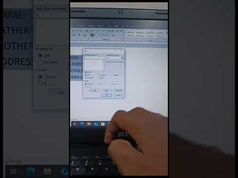 Tab button useful trick.to create a line in Ms word document 💫 #customtabs #tablist