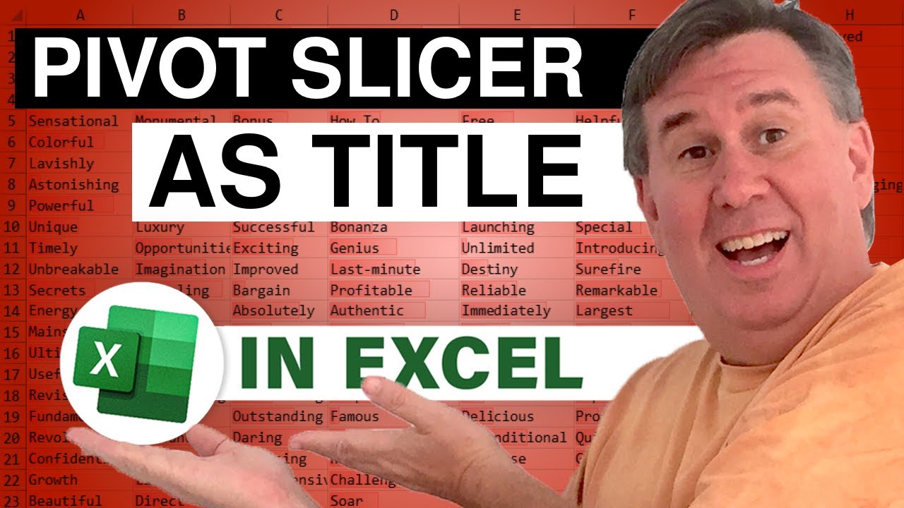 Magic: Create Title with Excel Slicer Selections! - 2263 | MrExcel Message Board