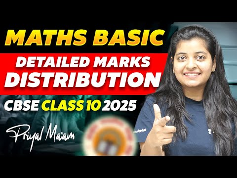Basic Maths Detailed Marks Distribution | CBSE Class 10 Boards 2025 | Priyal Ma'am | Rankplus