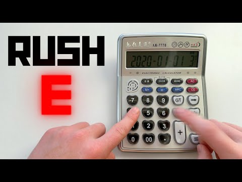 I played RUSH E on a calculator (almost died practicing)