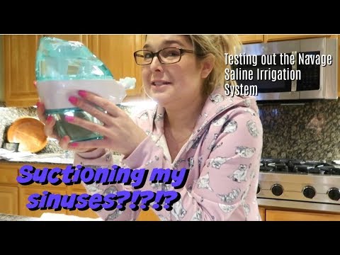 I SUCTIONED MY SINUSES?!?!? Navage Saline Irrigation System Review || LUNGS4TIFF