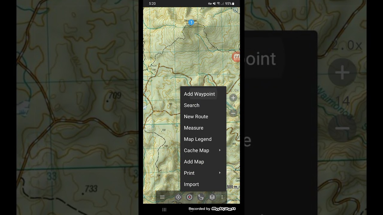 Topo Maps Creating Waypoints (B)