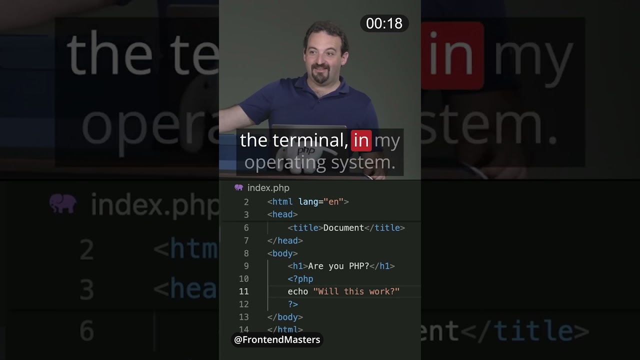 PHP Basics: Server-Side Rendering HTML 🌐🐘