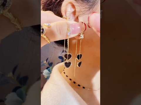 Latest Earrings Collection 💖 Trending Fashion #Short#unique Earrings #styling 🤞❤️