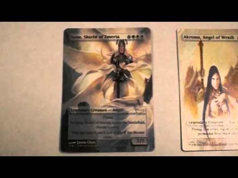 MTG Custom Proxy Cards - Iona & Akroma - Full Art