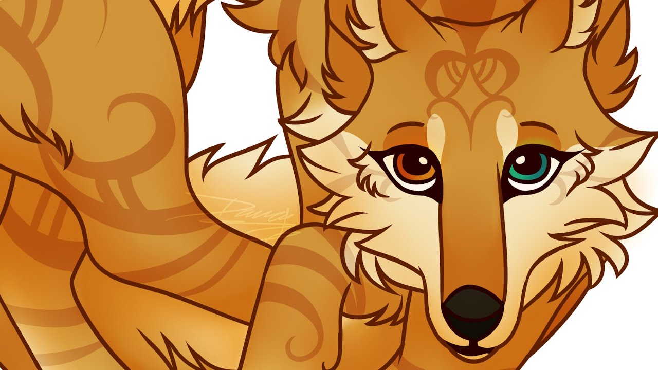The Golden Wolf- Speedpaint