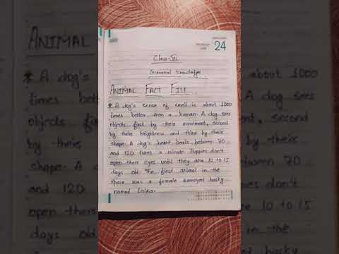 Class-III|| General Knowledge|| ANIMAL FACT FILE||