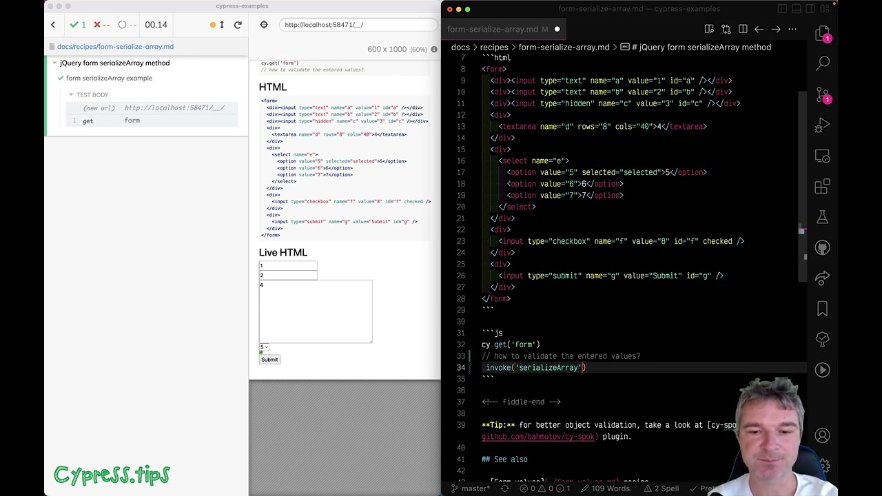 jQuery Form Serialize Array Method