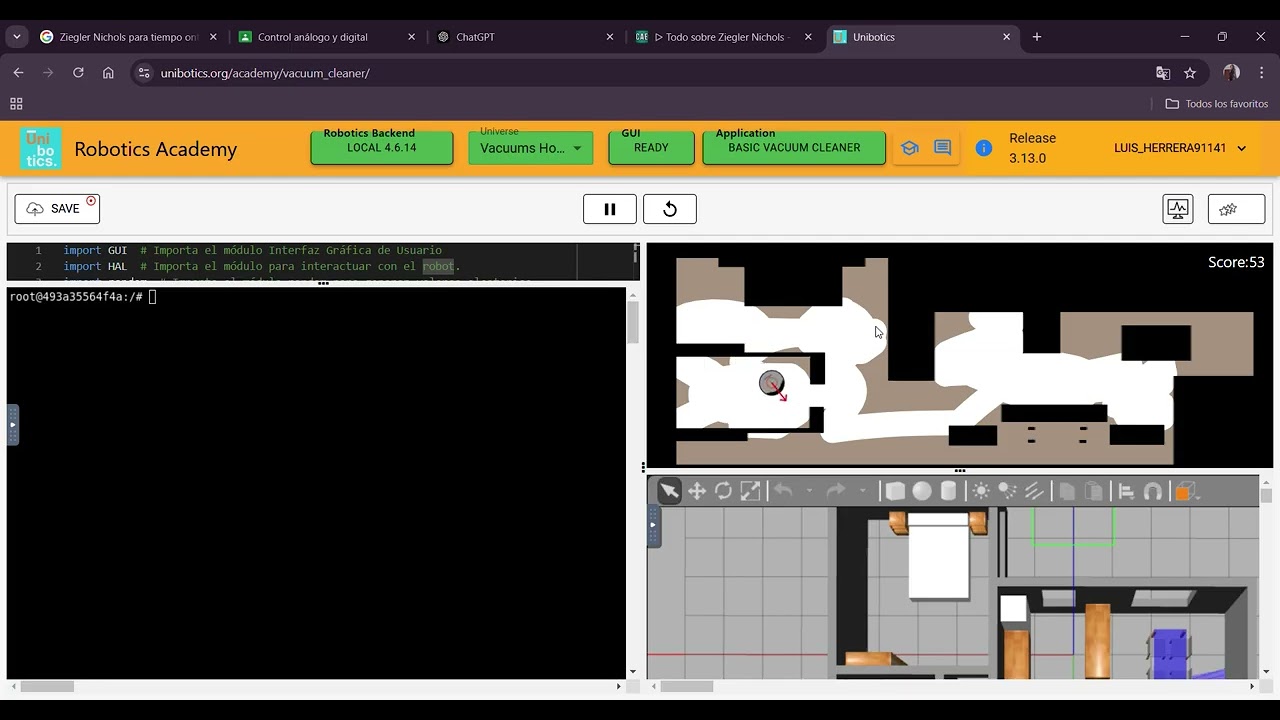 Basic vacuum cleaner algorithm - Academy: Mobile Robotics - Unibotics