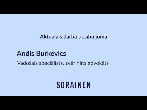 Aktuālais darba tiesību jomā