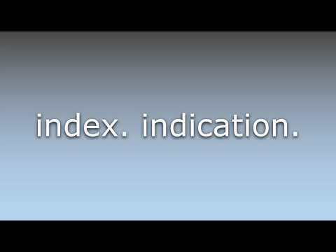 What does Indice mean?