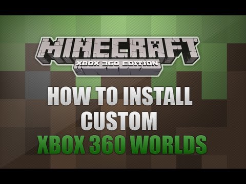 Minecraft Xbox 360 - How To Install Custom Worlds *VOICE TUTORIAL*