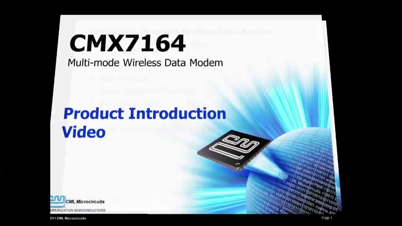 CMX7164 Multi-mode Wireless Data Modem - Product Introduction