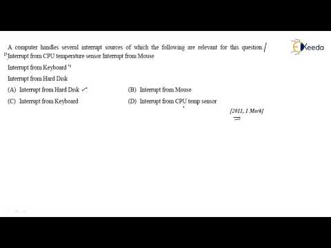 IO Organization GATE Question 3 - Input Output Organization - GATE CE Computer Organization ...