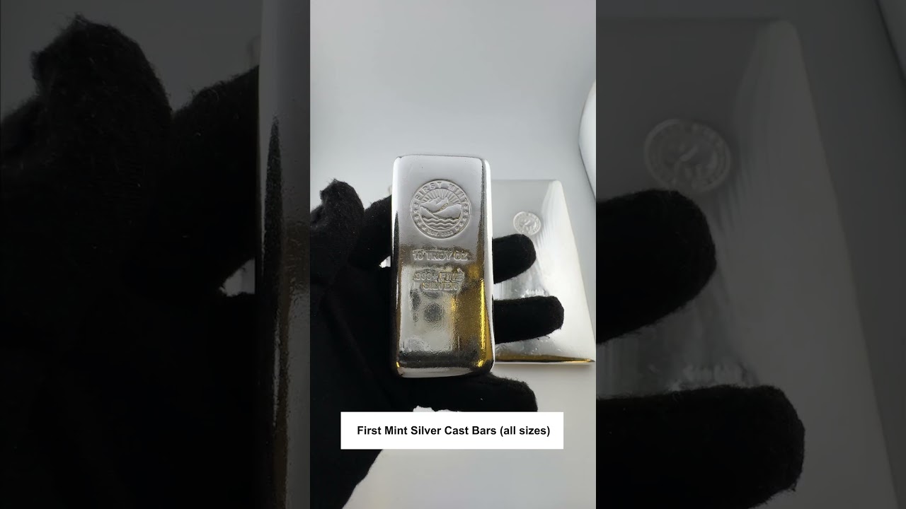 First Mint Silver Cast Bars (all sizes)