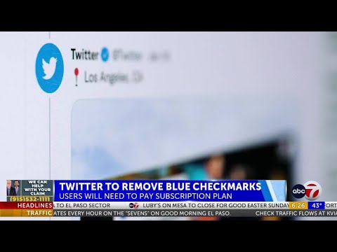 Twitter legacy blue checkmarks will start to disappear
