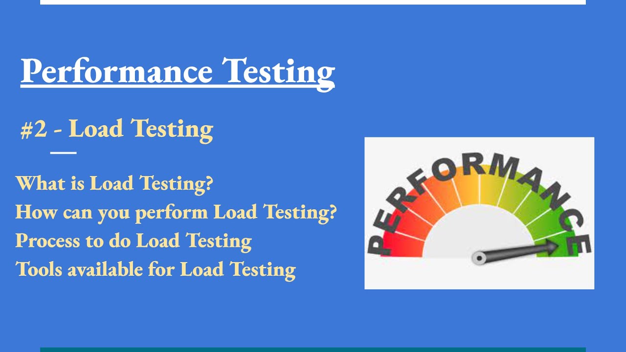 Load Testing|What is Load Testing|Types of Performance Testing|Process and Tools for Load Testing