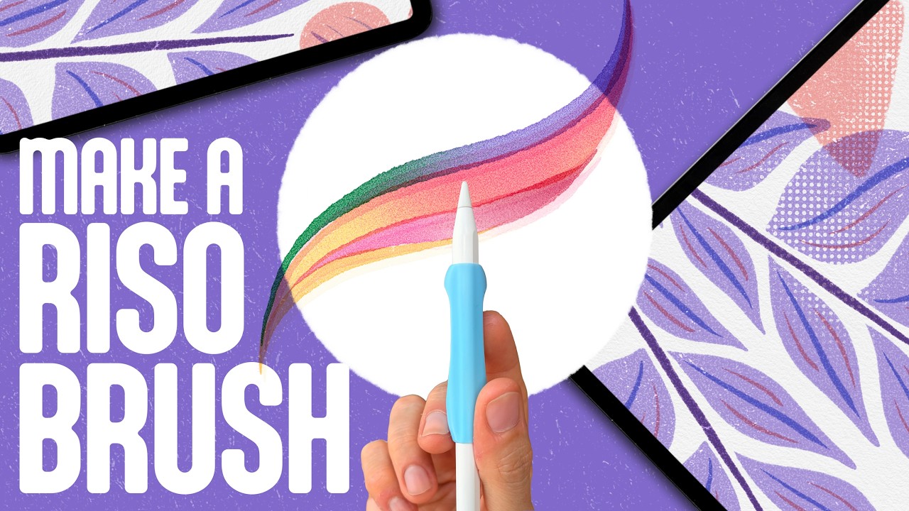 Step-by-Step: Risograph Brush in Procreate (+ Free Texture Brushes)
