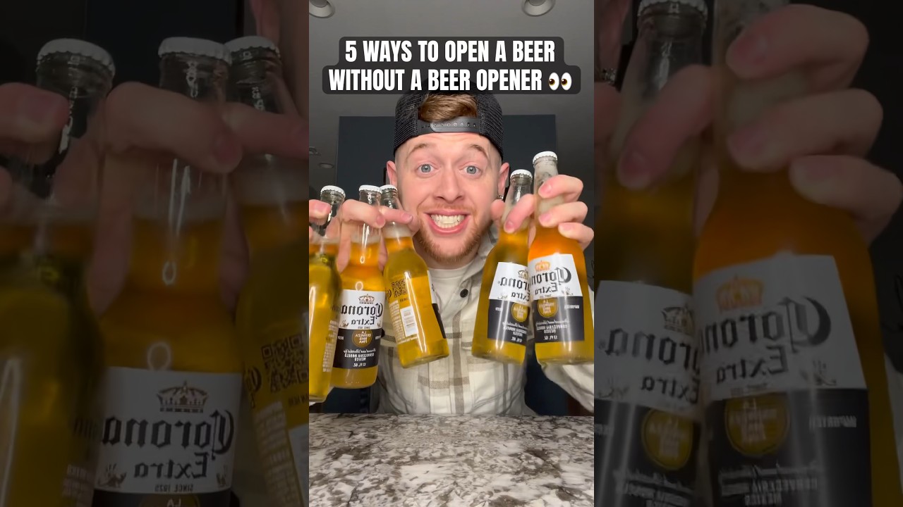 How to open a Beer without a Beer opener ! 👀🍻