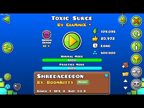 Steam Community :: Video :: Toxic Surge 100% - Medium Demon By: GiaMmiX ...