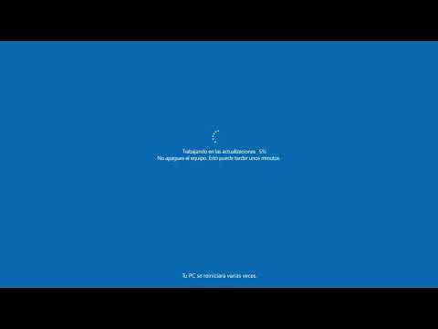 Windows Update 10 Español 1 HORA LOOP HD 4K UHD pantalla actualización
